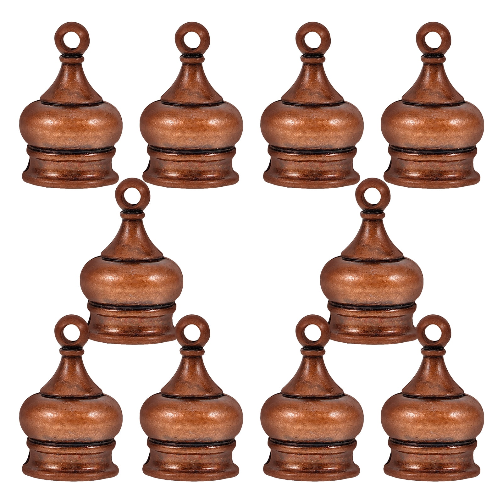 10 Pcs Screw Lamp Finials Decorative Nut 2.00X1.50X1.50CM Dark Brown ...