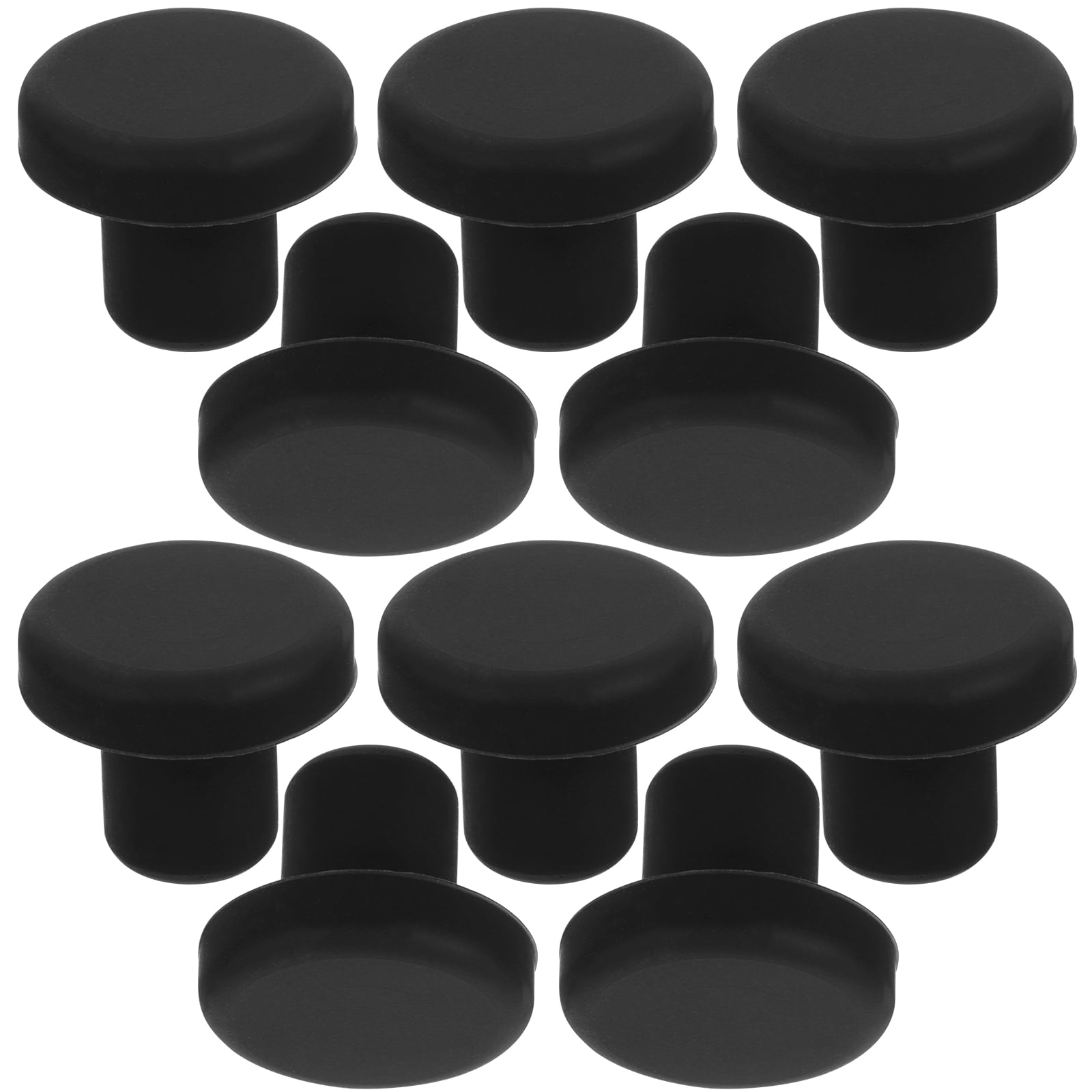 10 Pcs Sealing Plugs T-shape Top Table Stem Bumper Round Hole Stopper ...