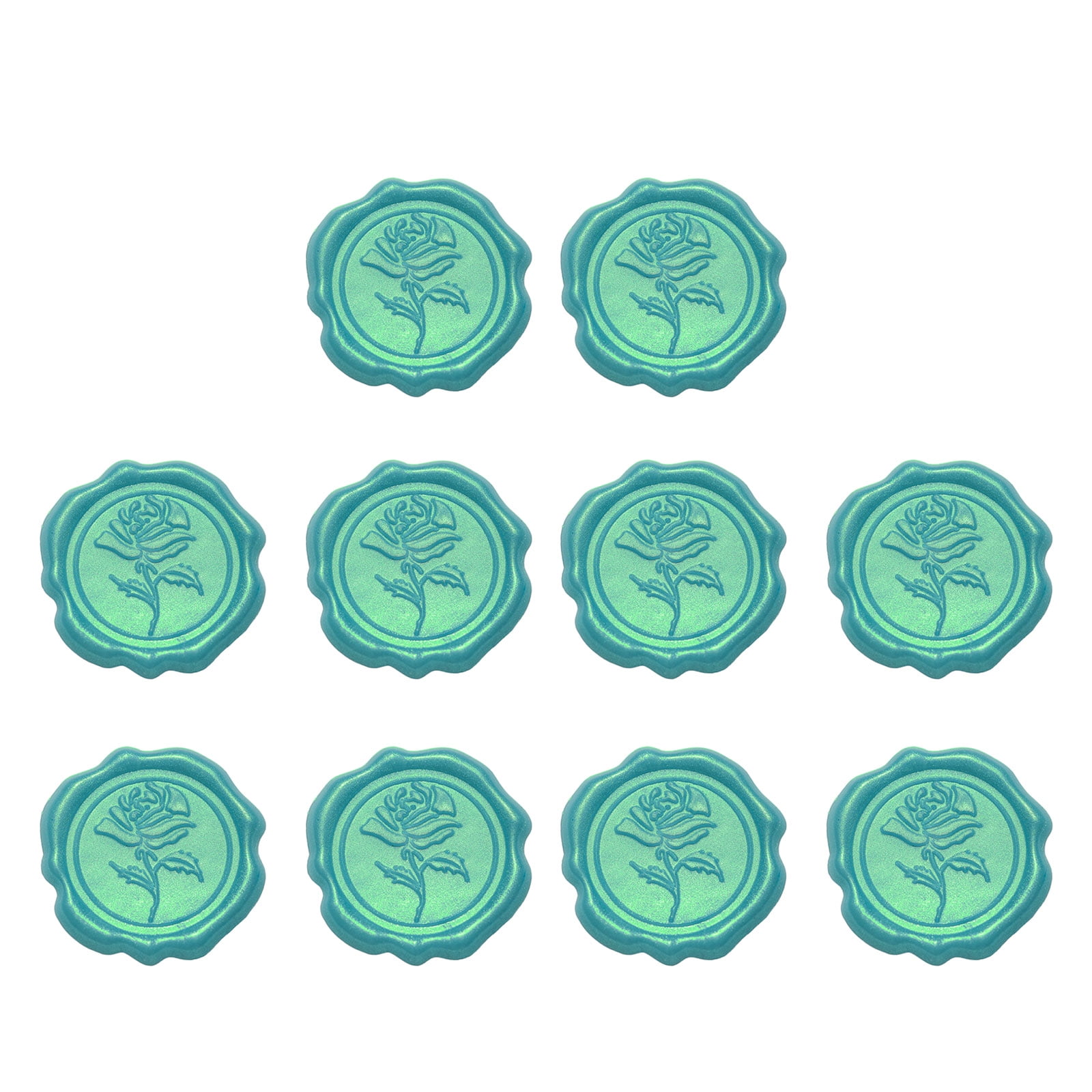 10 Pcs Self-Adhesive Seal Stickers Sparkling Waxed Seal Envelope Seal ...