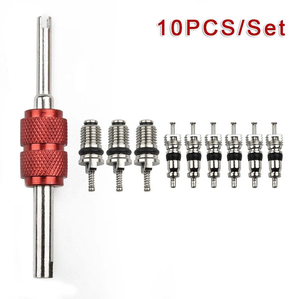 10 Pcs/Set A/C AC Valve Core Remover Installer Tool Car Air ...