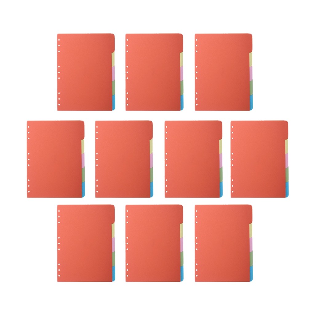 10 Pcs/Set Binders Dividers for School Office B 5 A 5 A 6 Binders ...