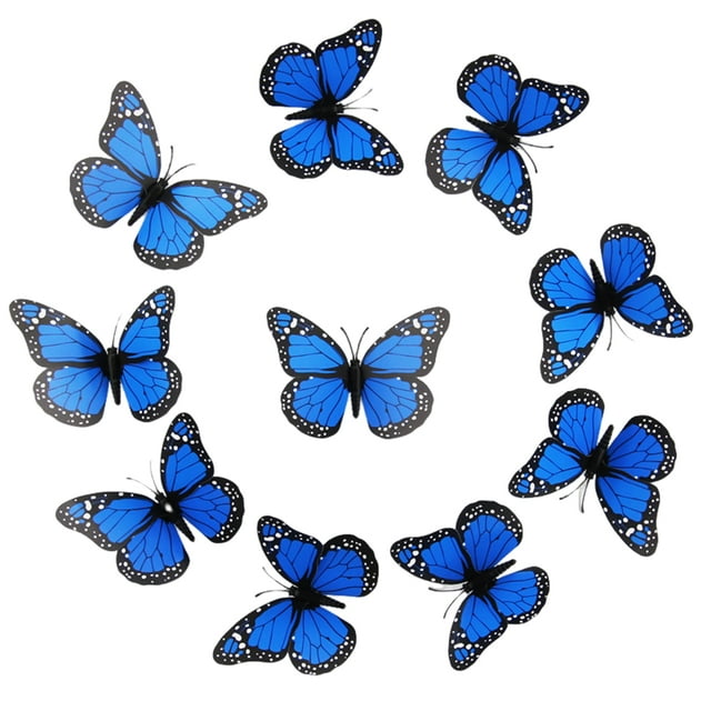 10 Pcs/Set Butterfly Refrigerator Magnets 3D Realistic Butterfly Strong ...