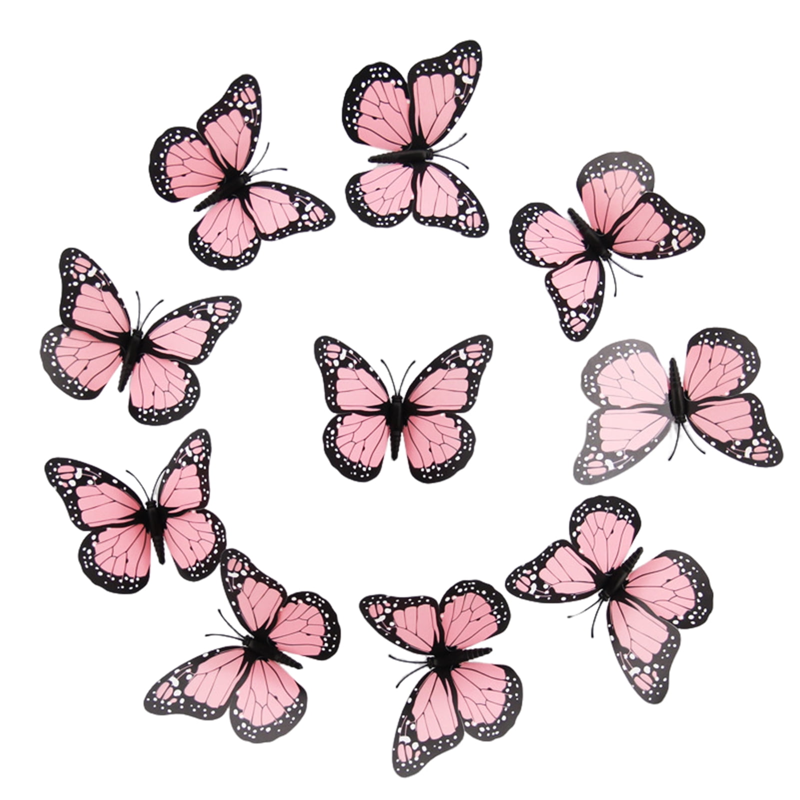 10 Pcs/Set Butterfly Refrigerator Magnets 3D Realistic Butterfly Strong ...