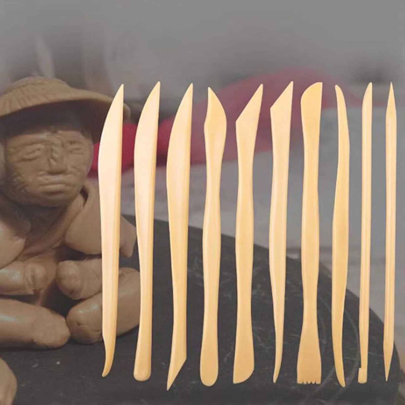 10 Pcs/Set Clay Carving Tools Plastic Sculpture No Deformation ...
