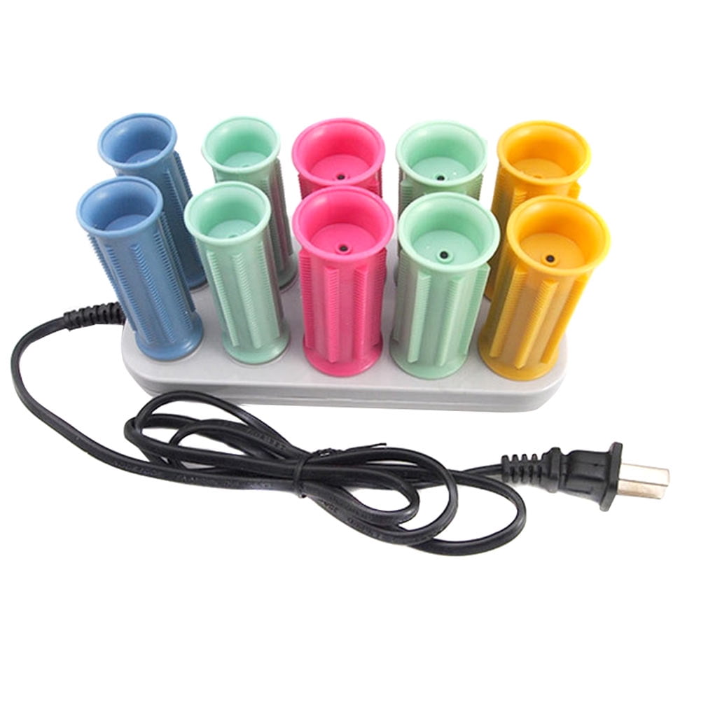 10 Pcs/Set Electric Magic Hair Curler Rollers Dry/Wet Hair Curler Bendy Roller Sticks Set ...