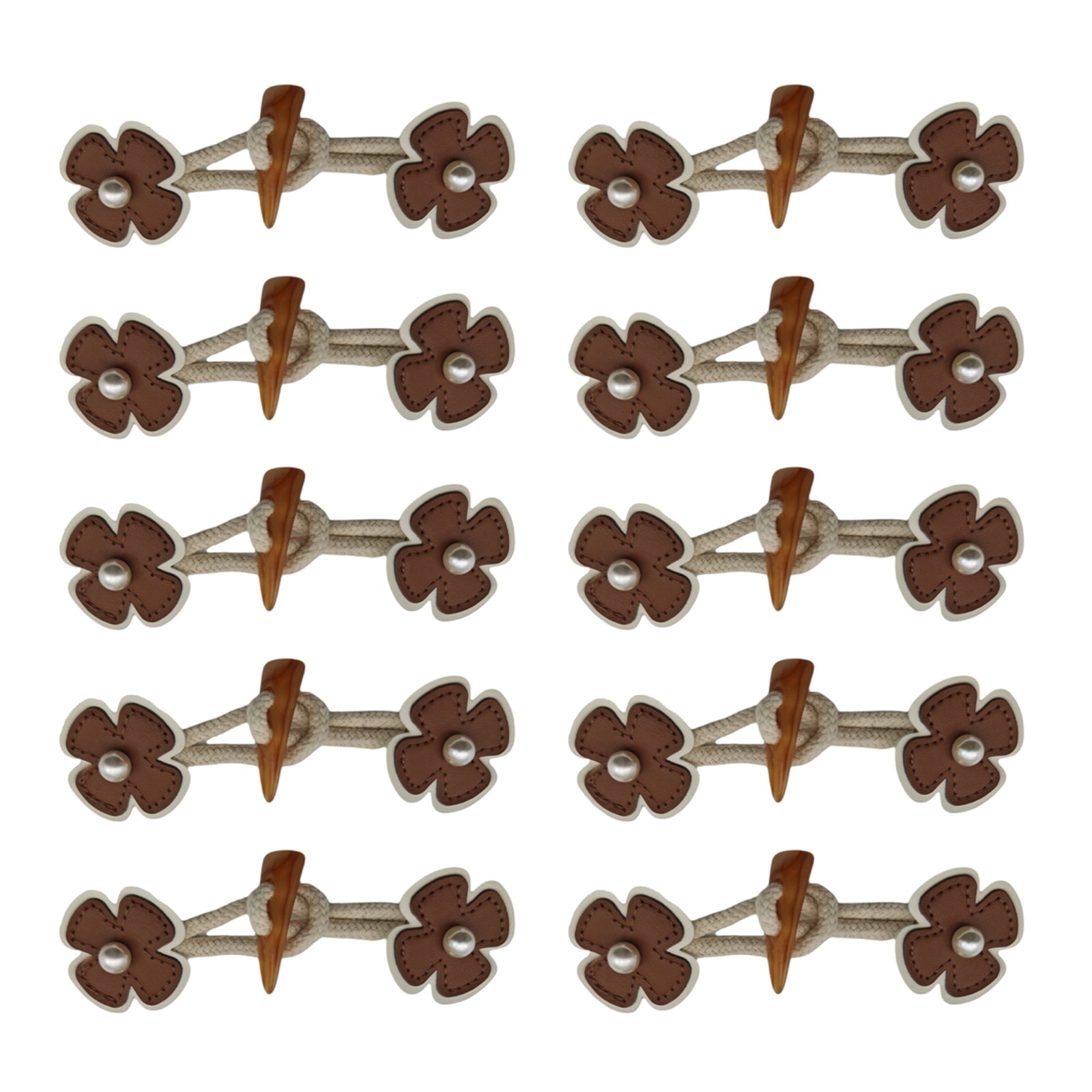 10 Pcs Sew-On Toggles Closures with Horn Button Sewing Accessories for ...