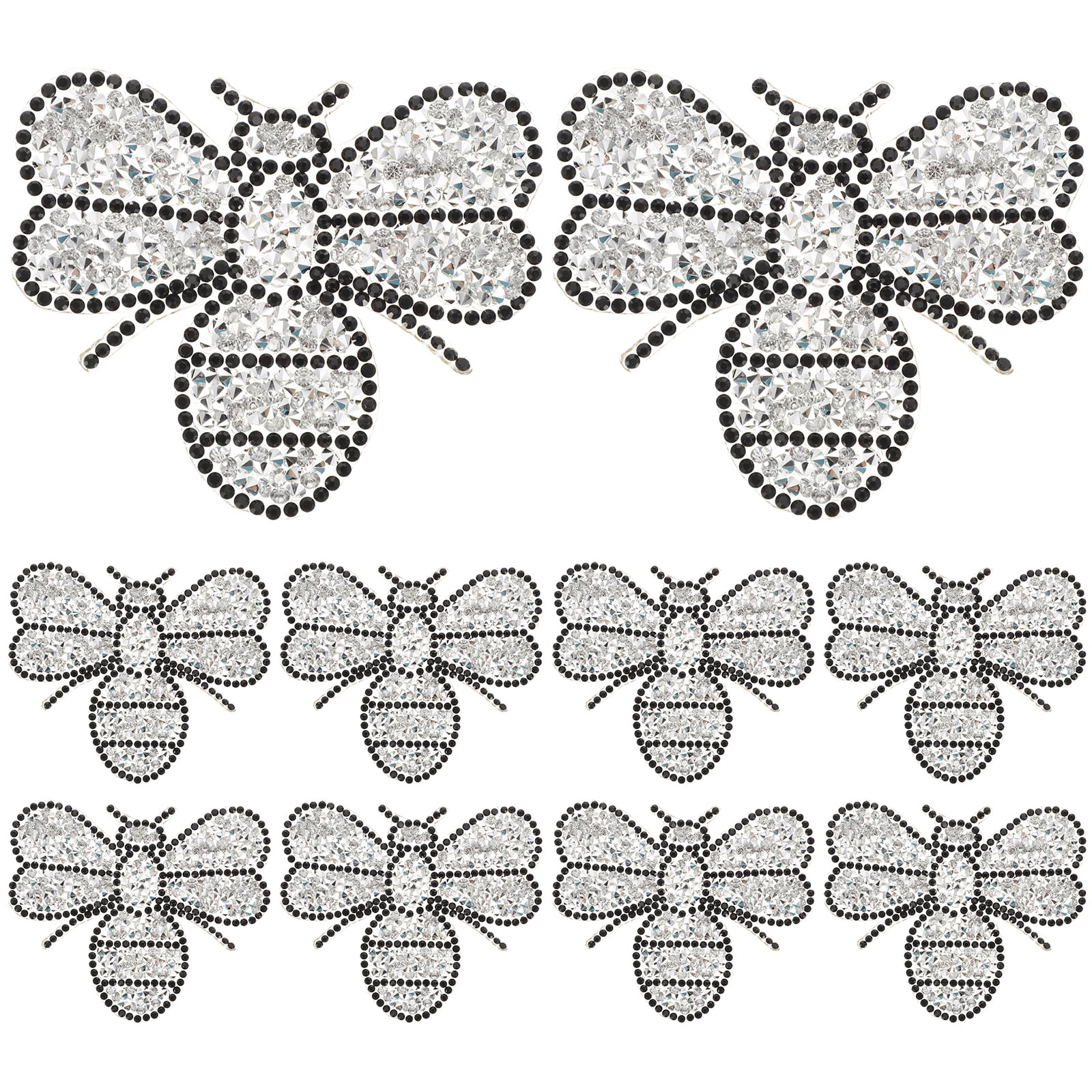 10 Pcs Sew on Patches Bumble Bees Honey Sticker Wallet Bag - Walmart.com