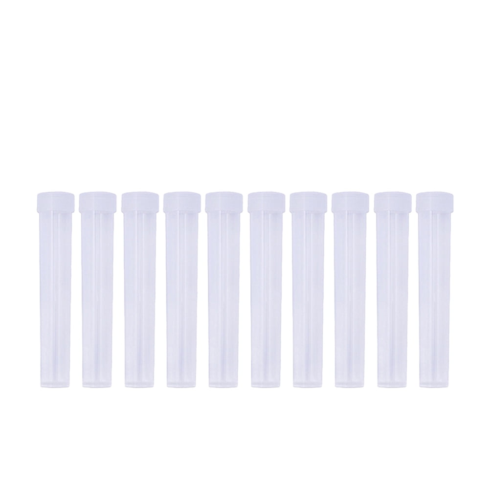 10 Pcs Sewing Needle Storage Tubes Holder Clear Lei Containers ...
