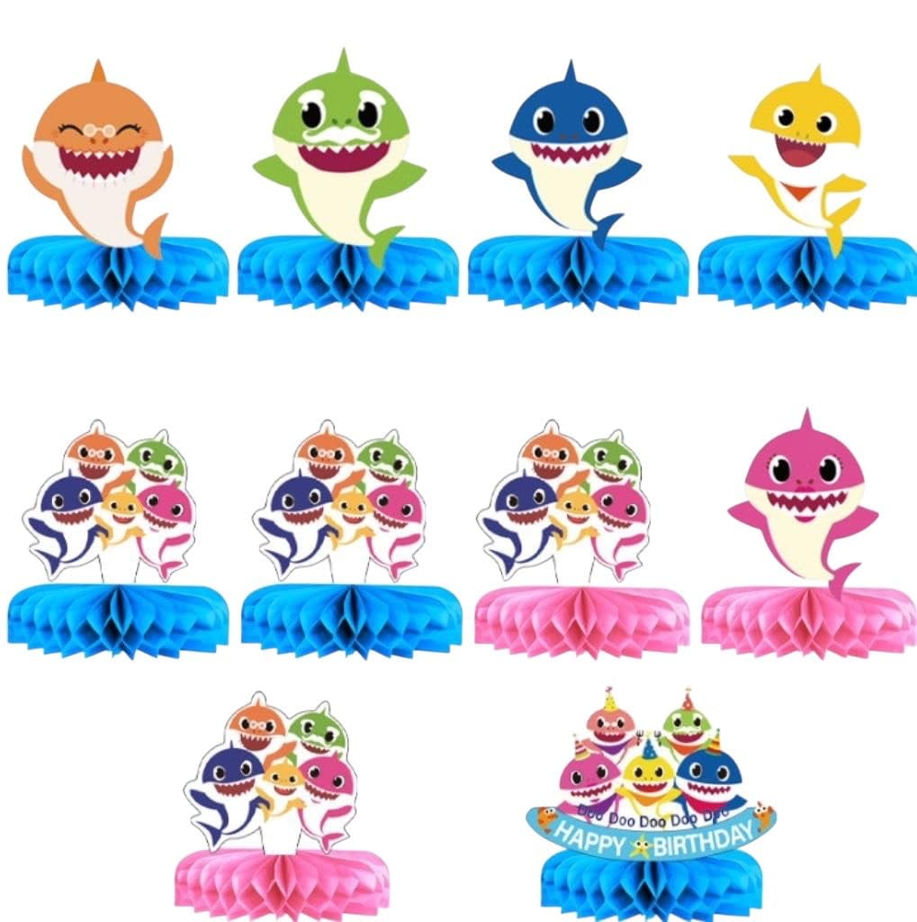 10 Pcs Shark Table STF9 Centerpiece,Honeycomb Centerpieces Table ...