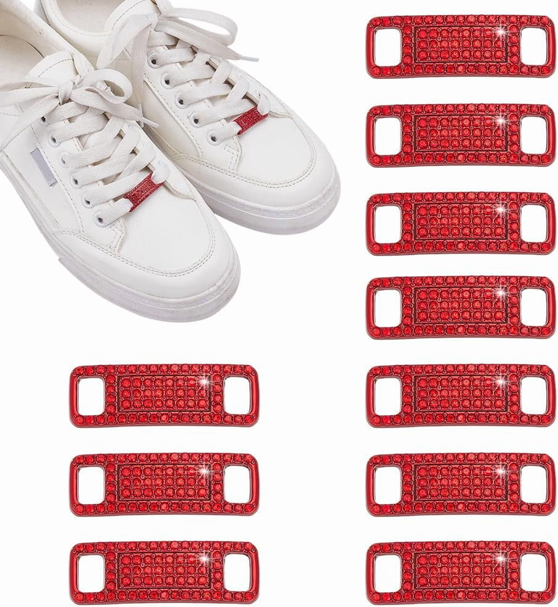 10 Pcs Shoe Lace-Tag Alloy Rhinestone Siam Laces Charms Bling Diamond ...