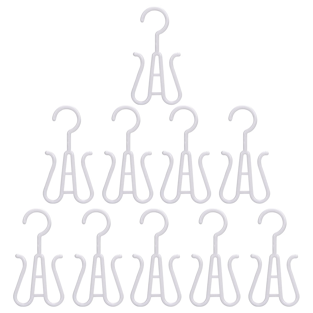 10 Pcs Shoe Rack Drying Hook Hanger Clothes Hanging Foldable Hangers ...