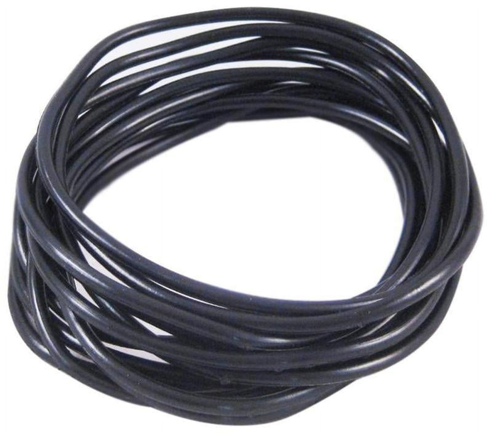 10 Pcs Silicone Gummy Bands Bracelets Rubber Jelly Bracelets Black B1 ...
