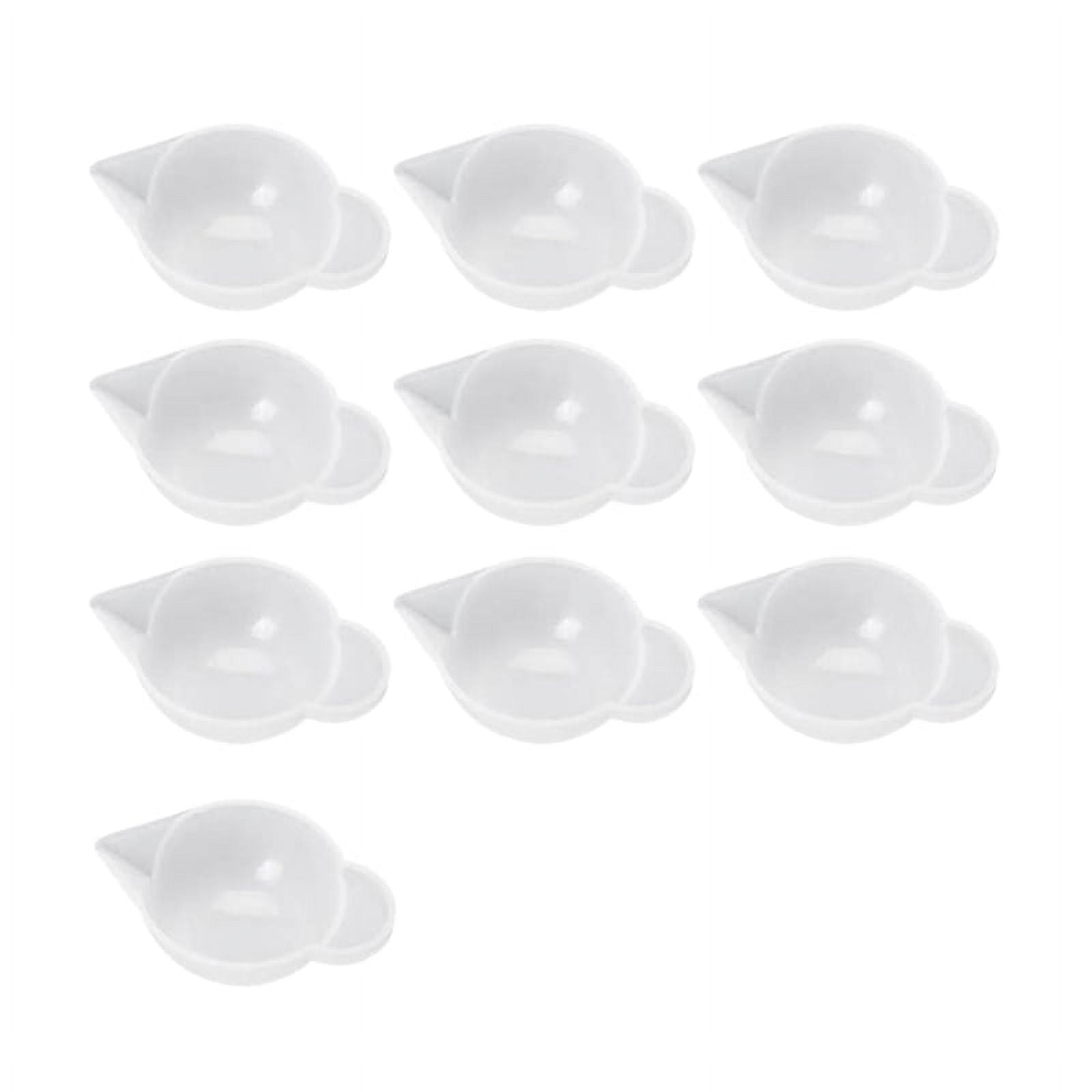 10 Pcs Silicone Mold Cup Dispenser, Mini Measuring Cup,Modulation Tools ...