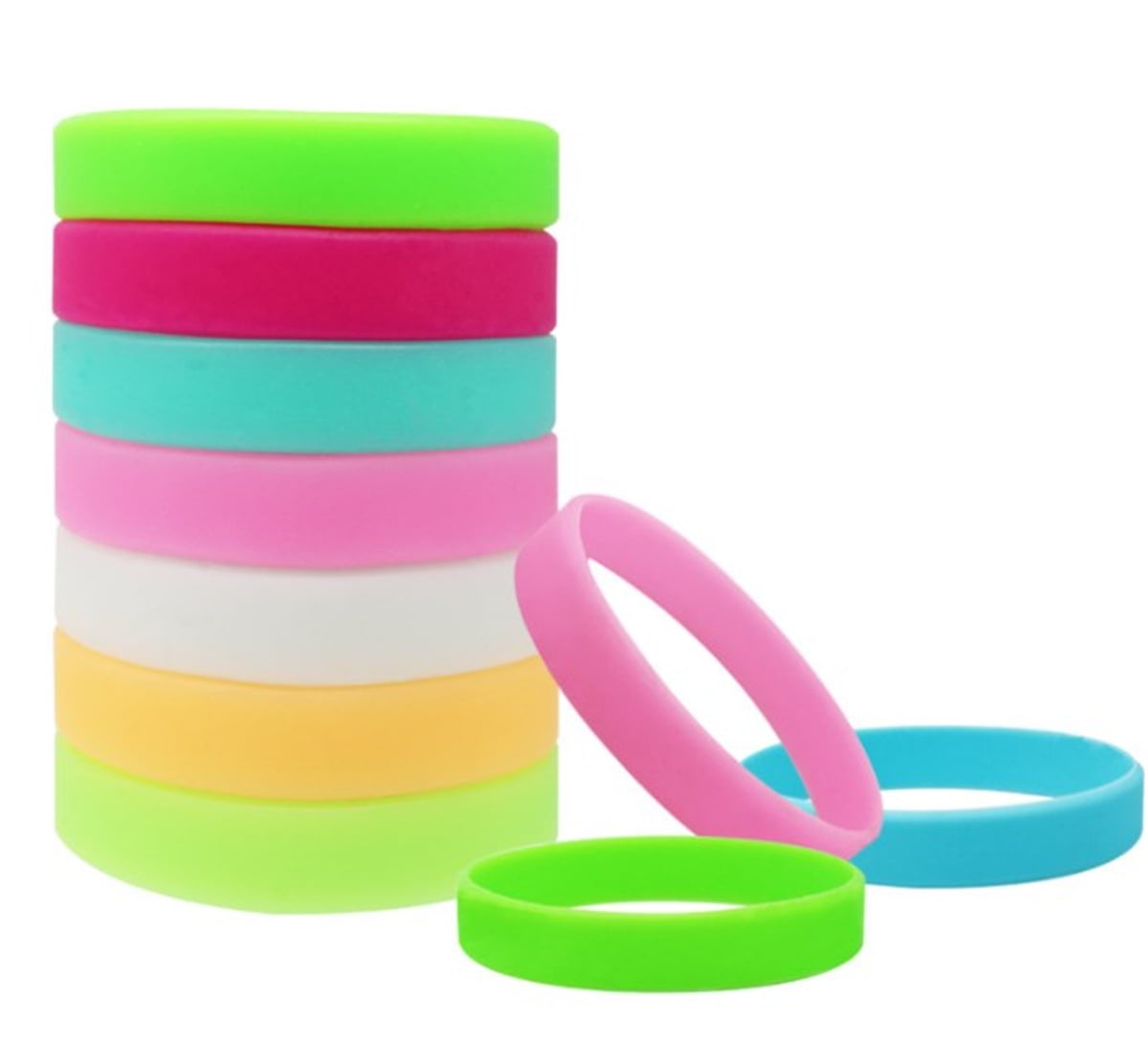 10 Pcs Silicone Wristband,Outdoor Mosquito Bracelets,Waterproof ...