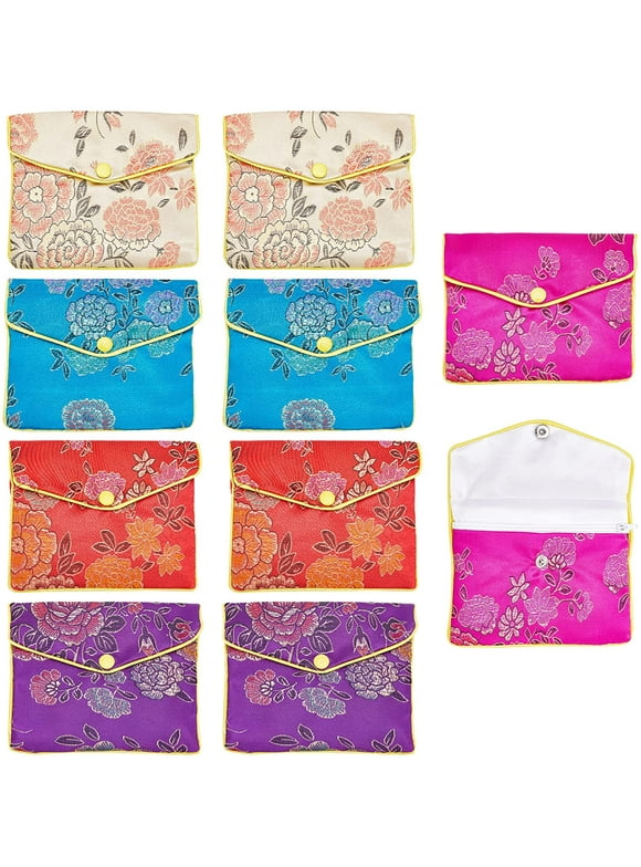Chinese Silk Jewelry Pouches