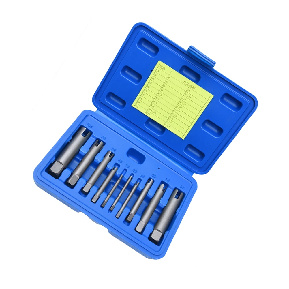 10 Pcs Silk Picker Broken Screw Drill Bit Sockets Extractor Flip Kit ...