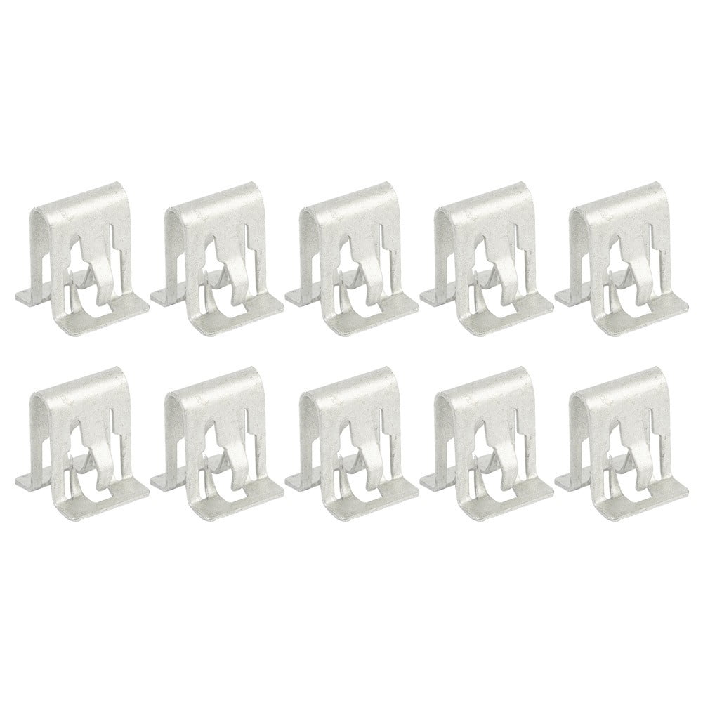 10 Pcs Silver Metal Fastener Holder Dashboard Dashboard Trim Clips for ...