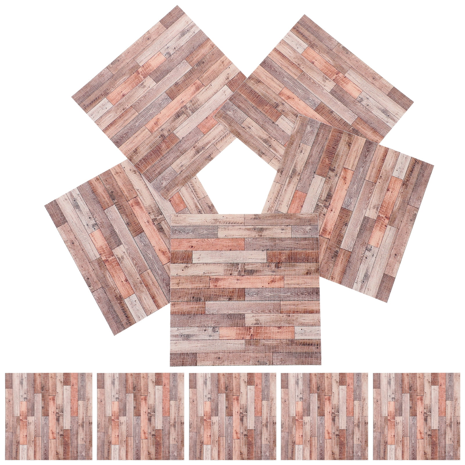 10 Pcs Simulation Floor Flooring Removable Tile Sticker Decor for ...