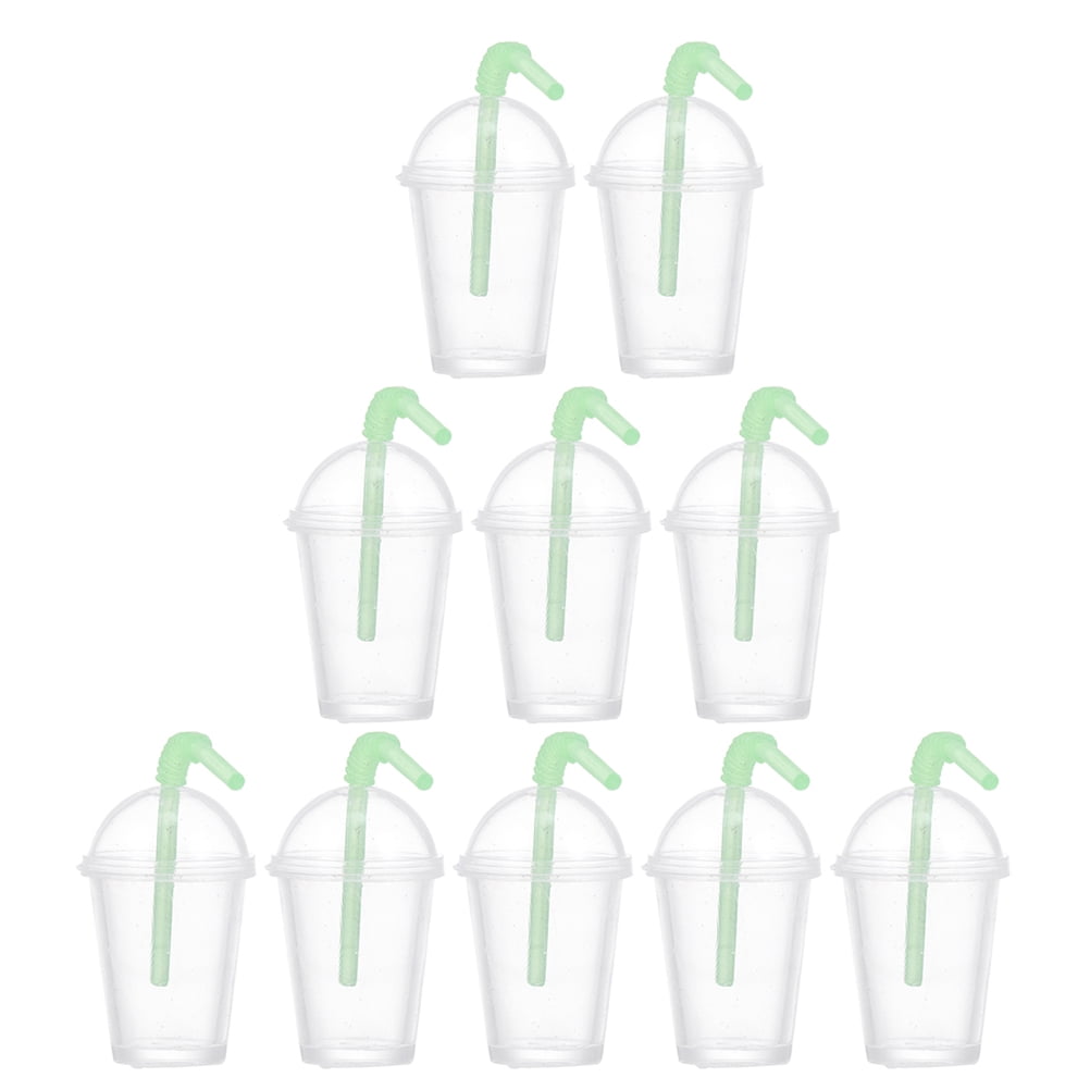 10 Pcs Simulation Milky Tea Cup Coffee Accessories Mini House Decor ...