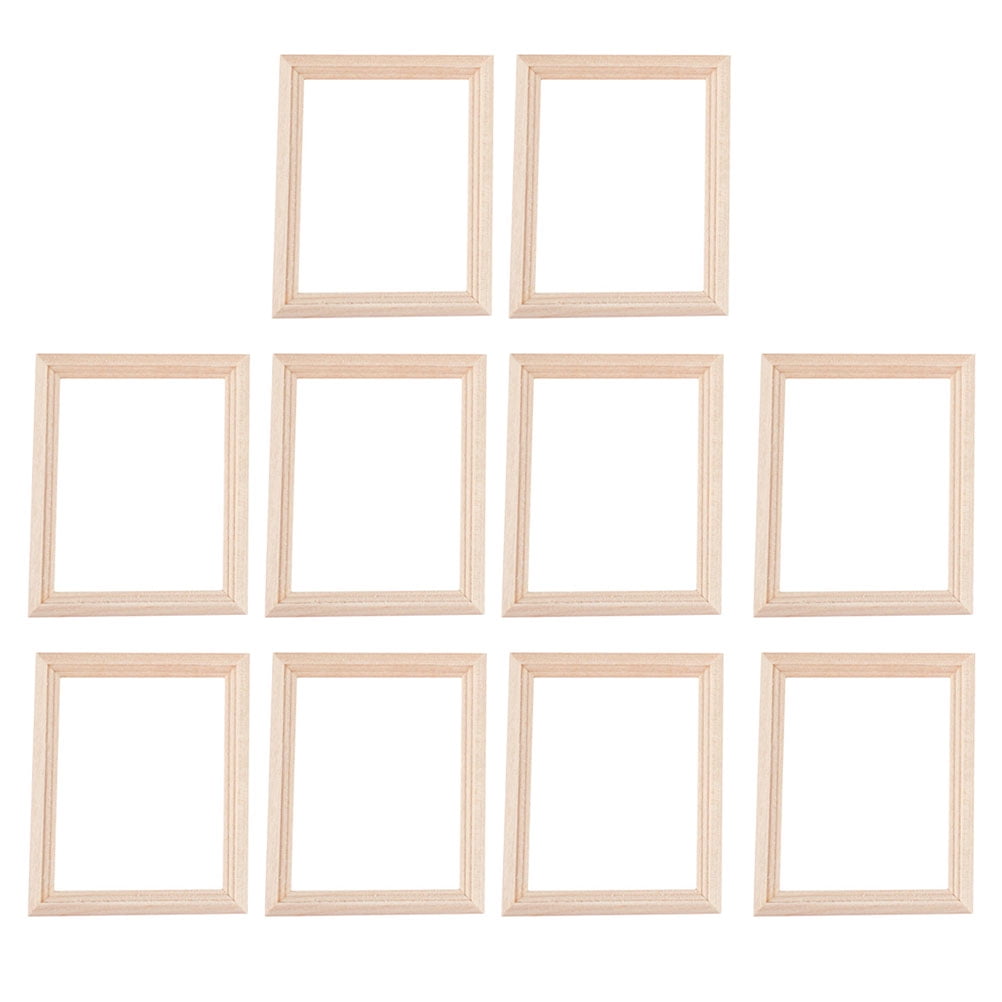 10 Pcs Simulation Photo Frame Picture Frames Mini House Photo Frame ...