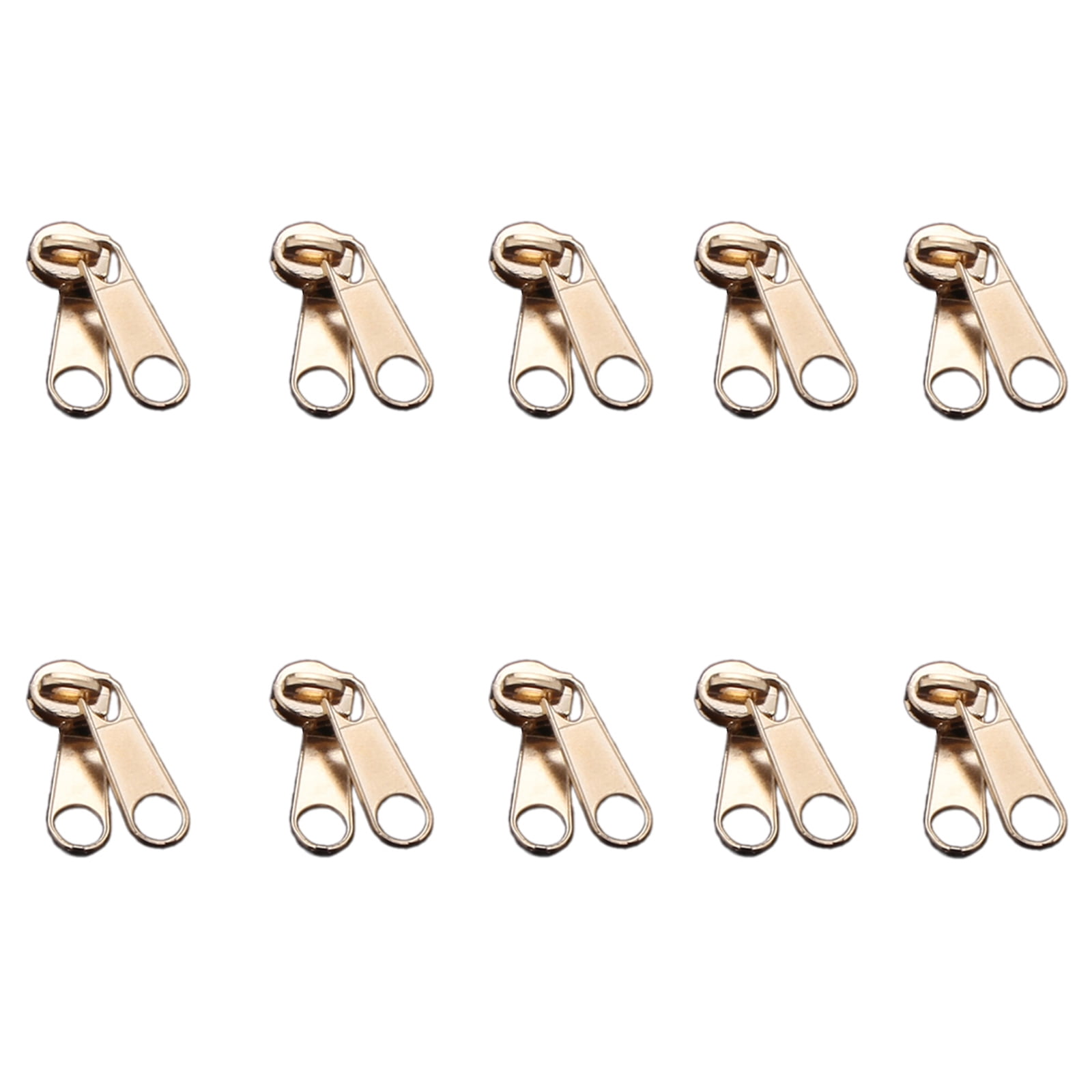 10 Pcs Single/Double Side Zippers Pullers 3# 5# Zippers Slider Easy to ...