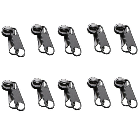 10 Pcs Single/Double Side Zippers Pullers 3# 5# Zippers Slider Easy to ...