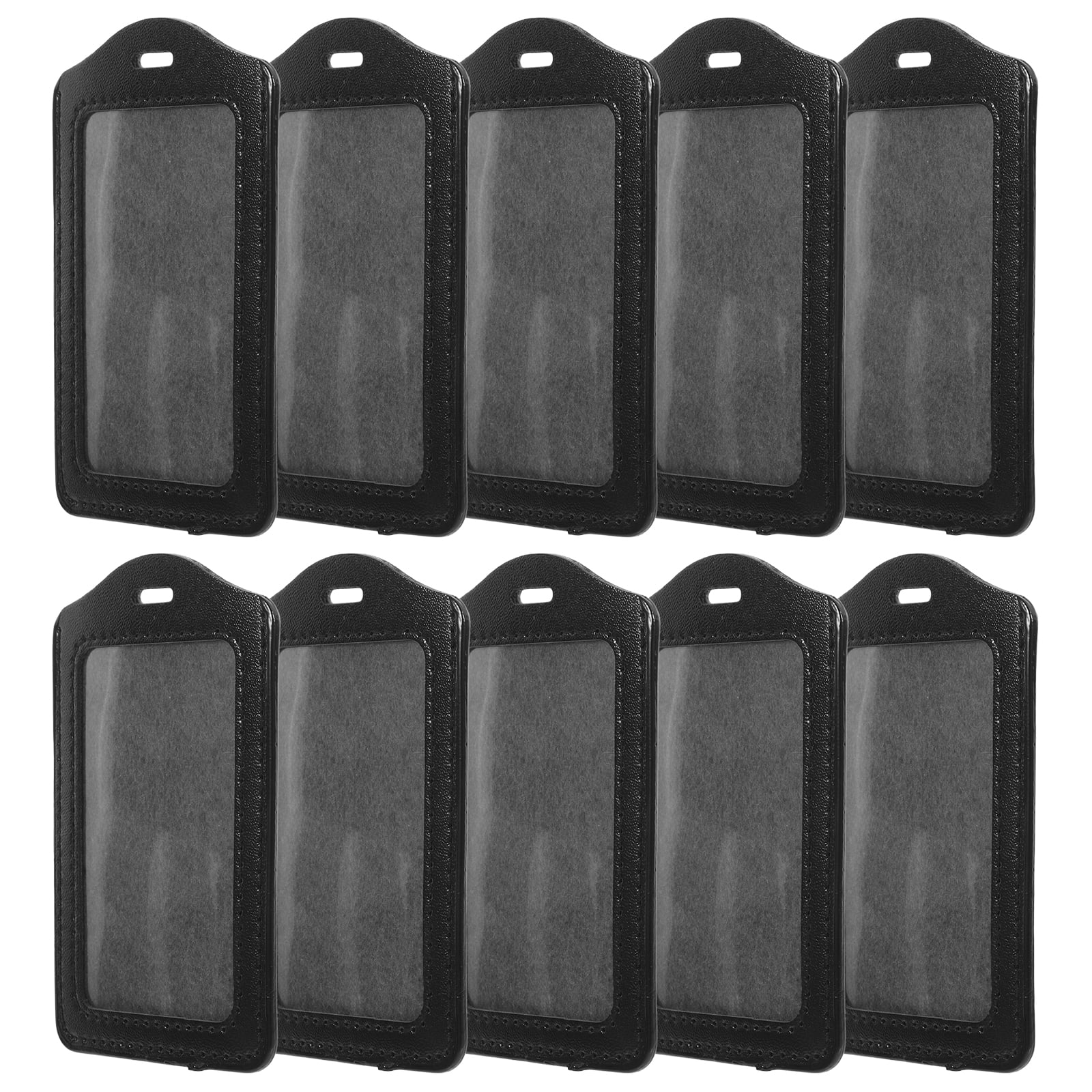 10 Pcs Single-sided Badge Work Permit Card Cover Staff - Walmart.com