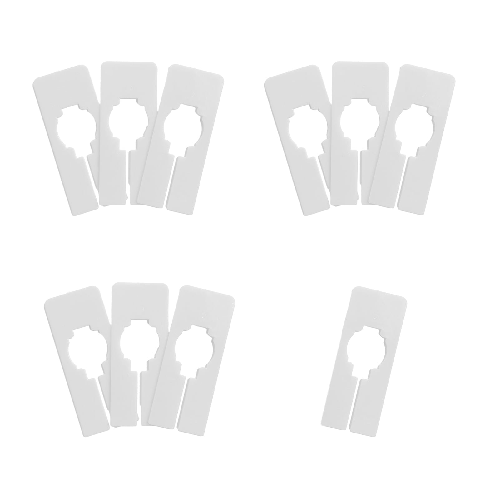 10 Pcs Size Separator Rectangular Size Separator Plastic Clothing Rack ...
