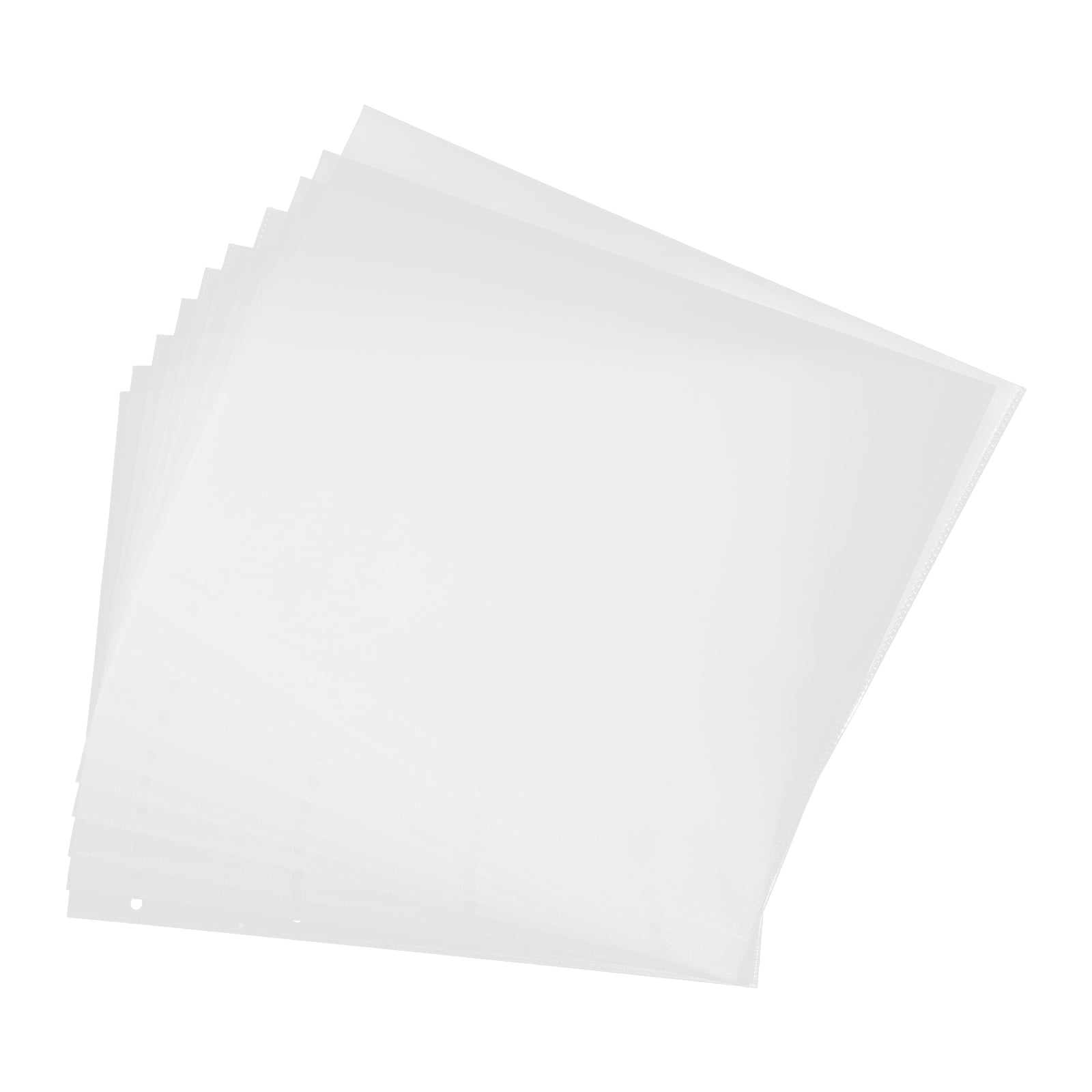 10pcs Clear Sheet Protectors File Folder Bags Clear Document Folders ...