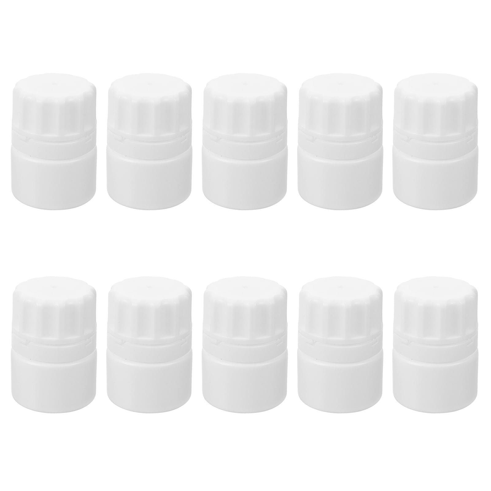 10 Pcs Small Bottles Medicine Dispenser Reagent Empty Fillable Tablet ...