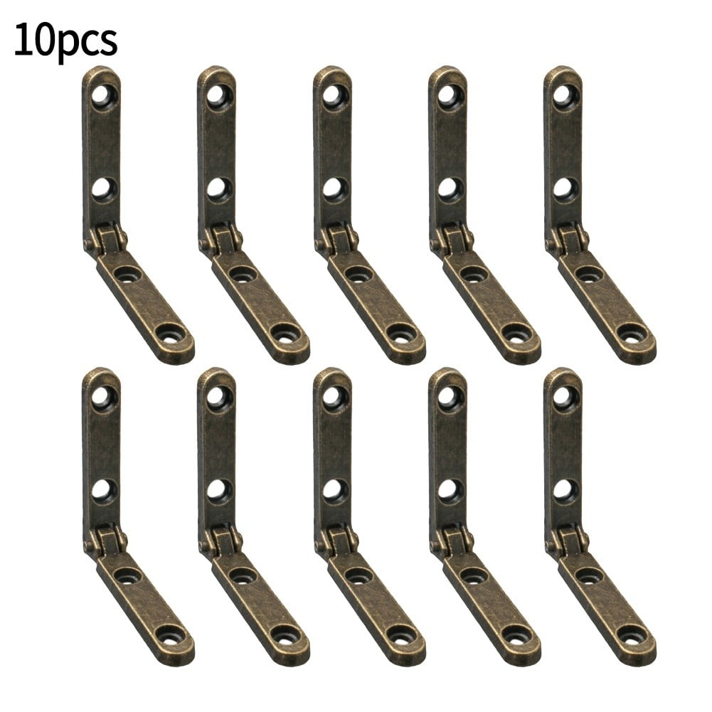 10 Pcs Small Hinges Jewelry Wooden Box Chest Case Hinges 90 Degree ...