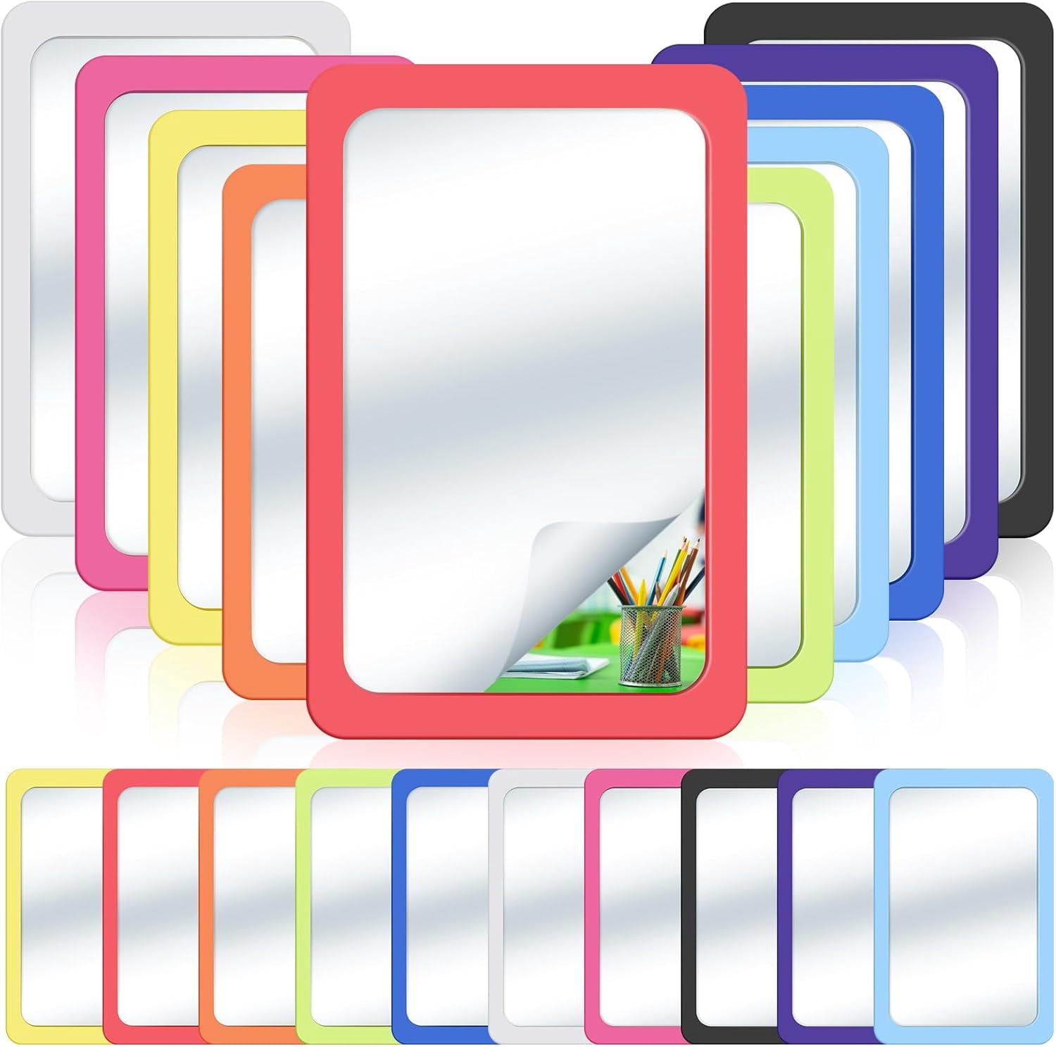 10 Pcs Small Mirrors for Kids Safe Shatter Proof 6 x 4 Inch Unbreakable ...