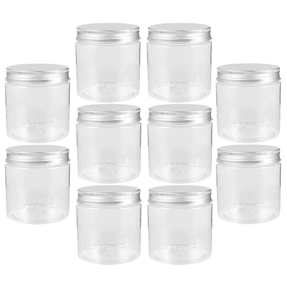 10 Pcs Small Plastic Container Reusable Multicooker Plastic Jars 250ml ...