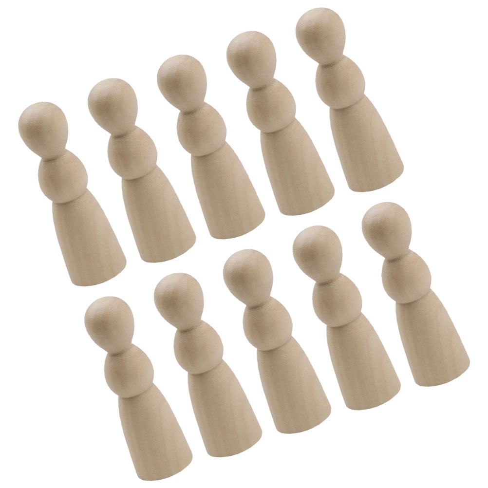 10 Pcs Small Puppet Ornaments Puppets DIY Puppet People Figures for ...