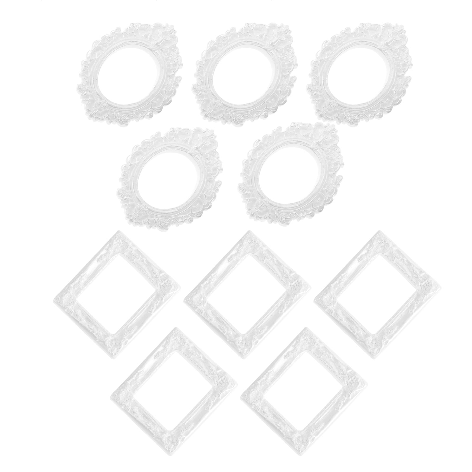 10 Pcs Small Silicone Molds DIY Photo Frame Pictures Display Holder ...