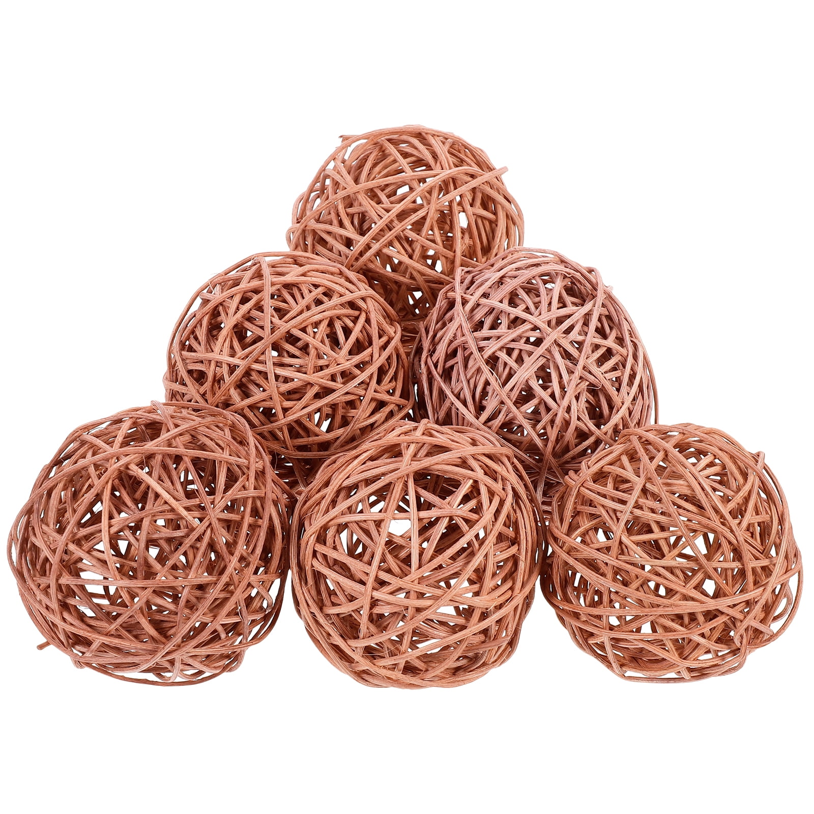 10 Pcs Small Wicker Balls Baskets Decorative Takraw Home Decoration ...