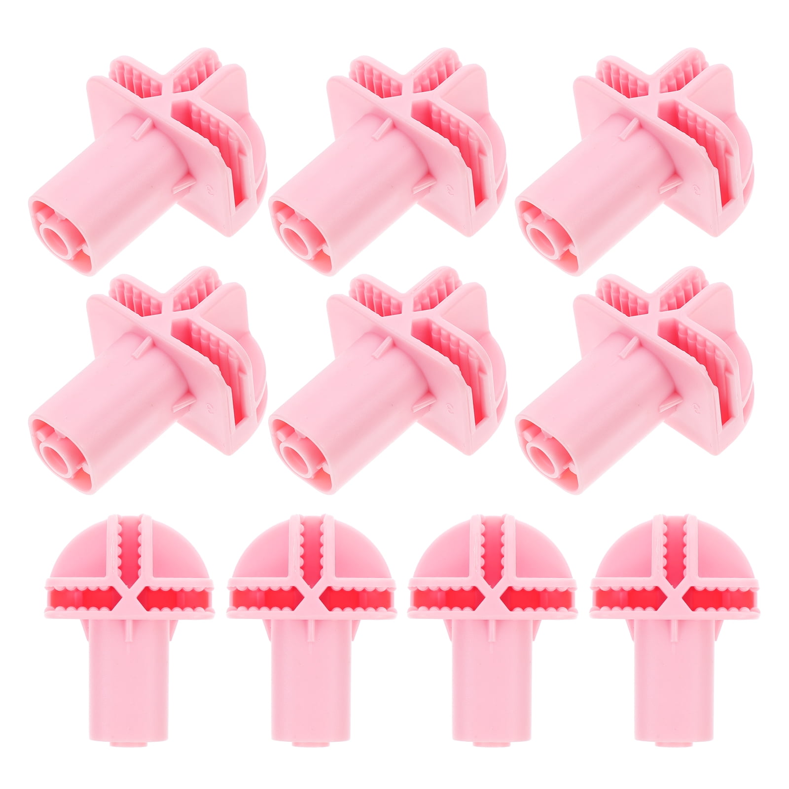 10 Pcs Tube Seat Curtain Rod Cat Cage Caster Accessories - Walmart.com