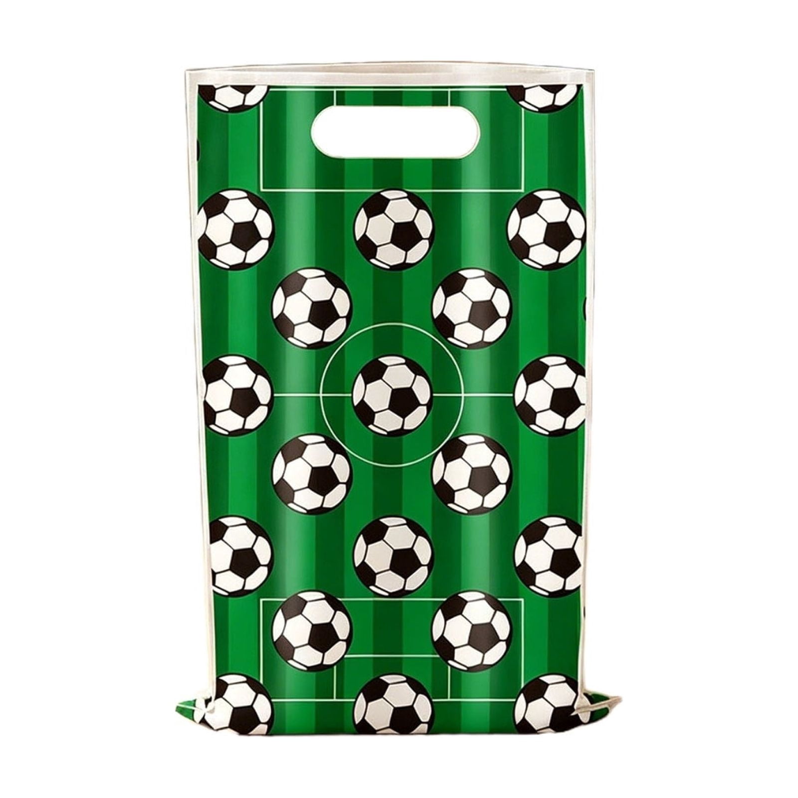 10 Pcs Soccer Print Paper Gift Bags, Football Themed Goodie Treat Bags ...
