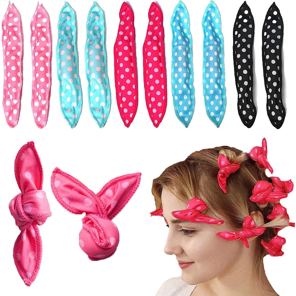 10 Pcs Soft Hair Rollers Night Sleep Hair Rollers Foam Pillow Hair ...