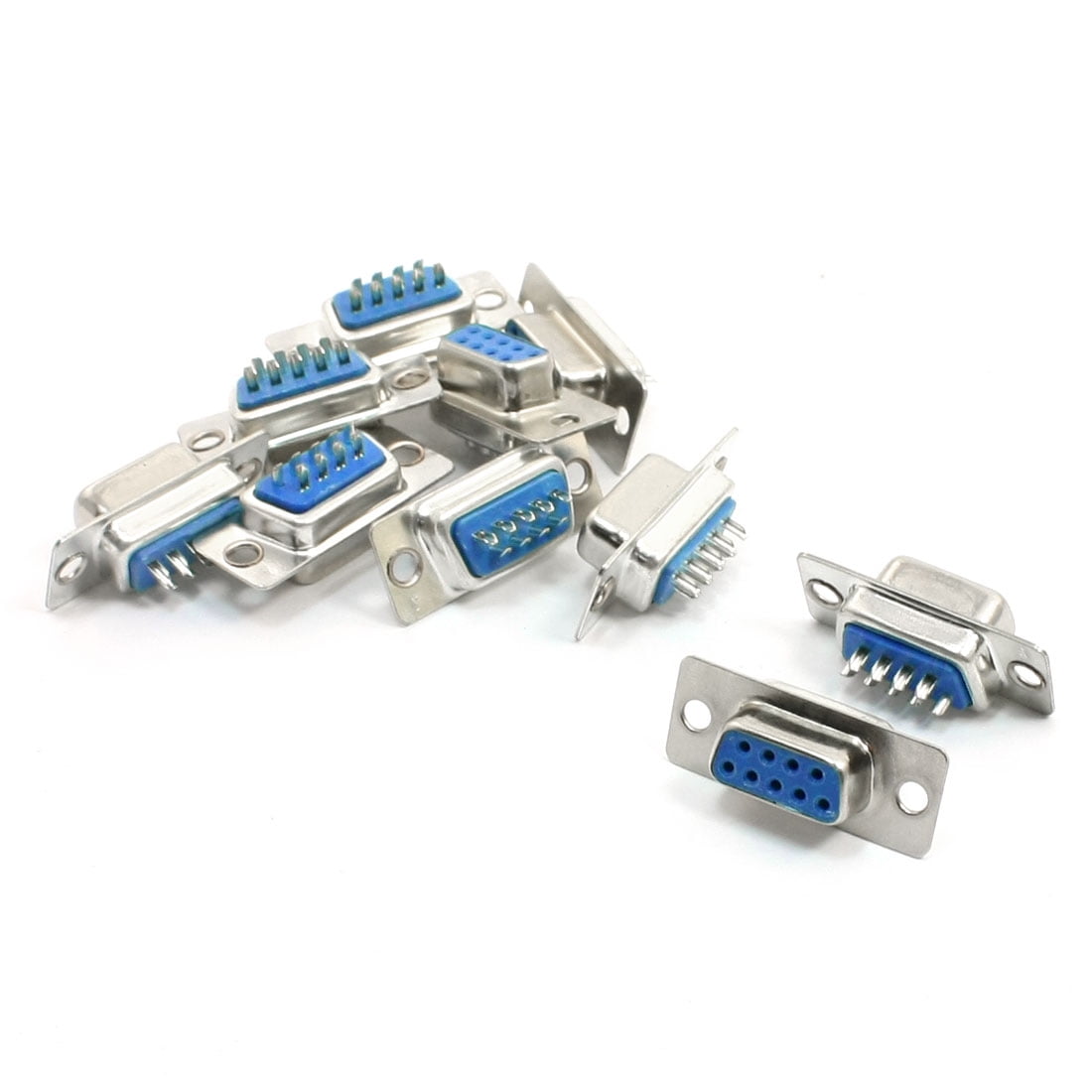 10 Pcs Solder Type DB9 9 Pin Female Cable Plug Connector for LCD: TV ...