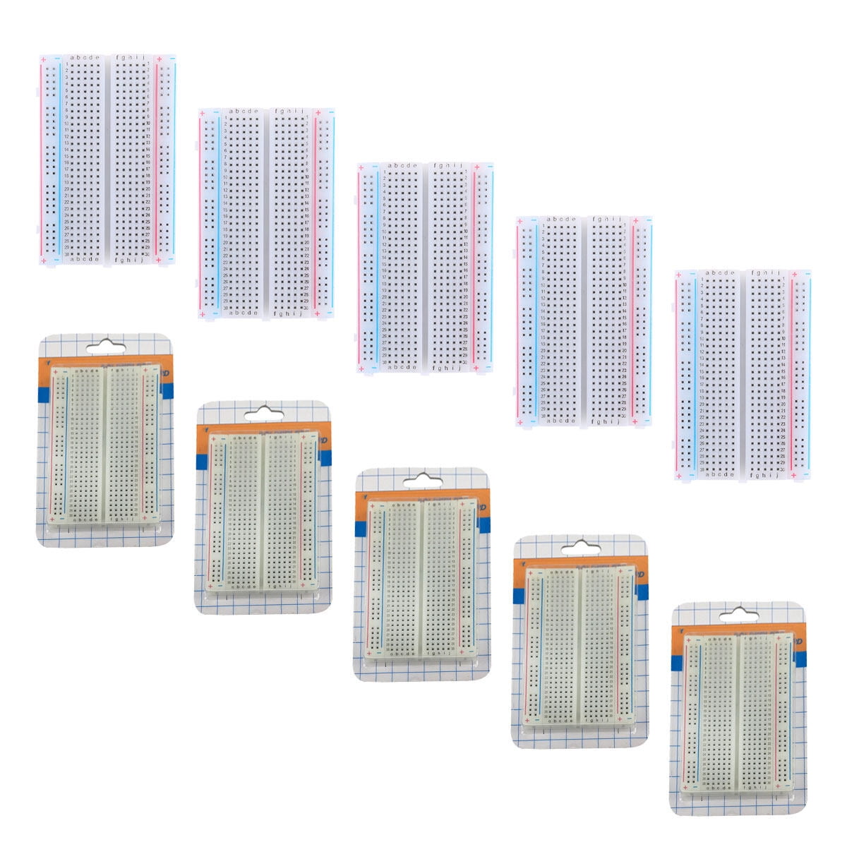 10 Pcs Solderless Breadboards Electronic Breadboard Donut Boards ...