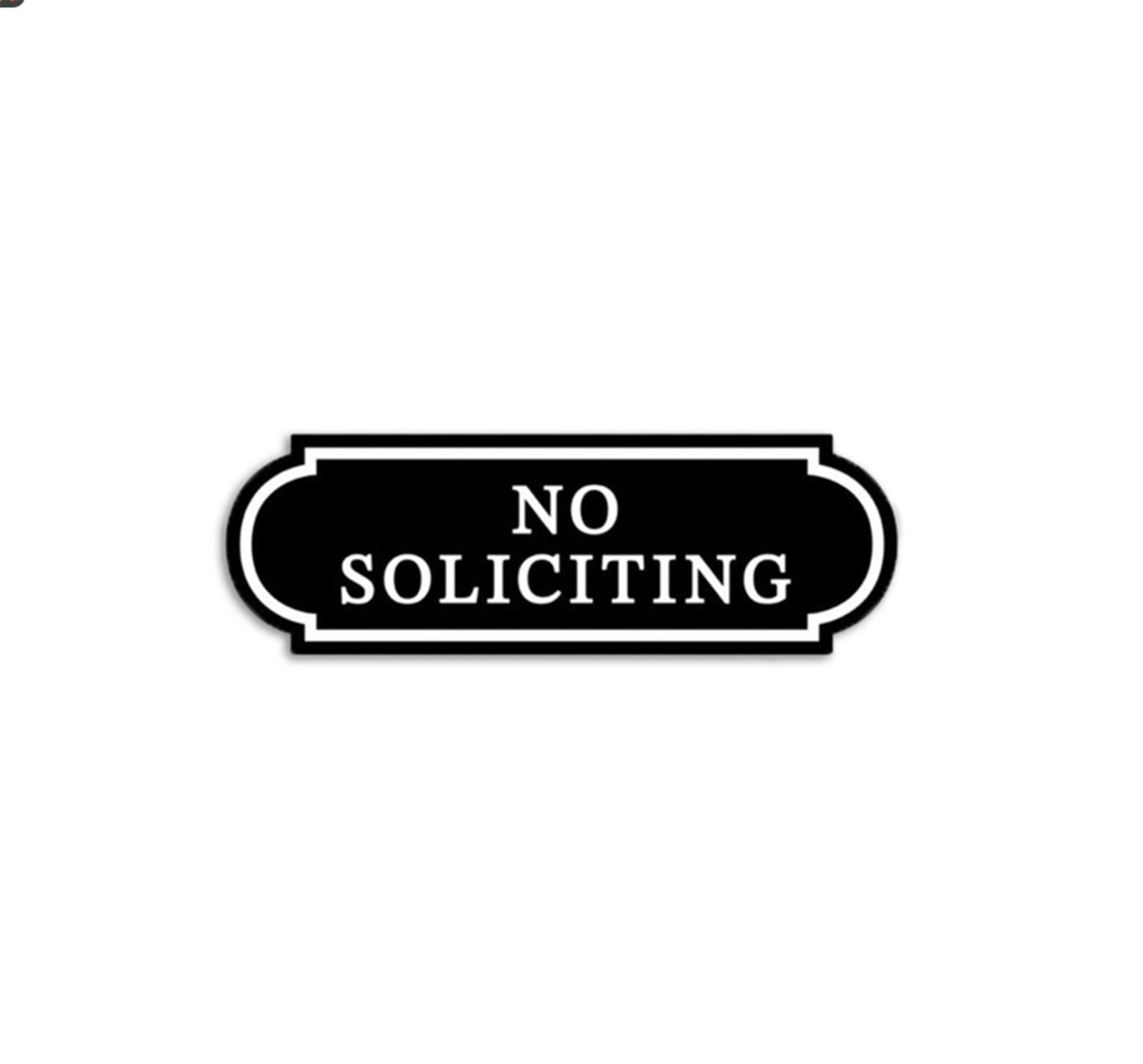 10 Pcs No Soliciting Sticker,No Soliciting Sticker For House Doorbells ...