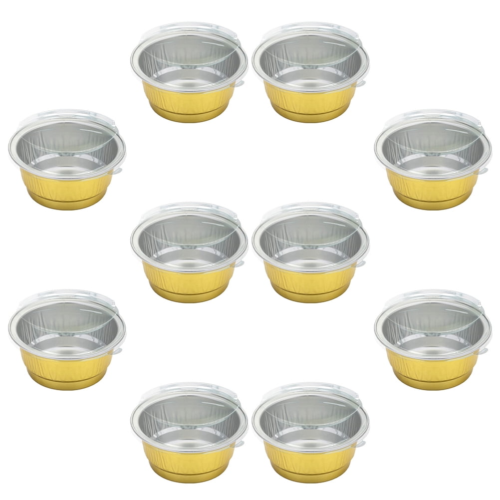 10 Pcs Spagettini Pasta Container Takeaways Bowl Packing Box Aluminum ...