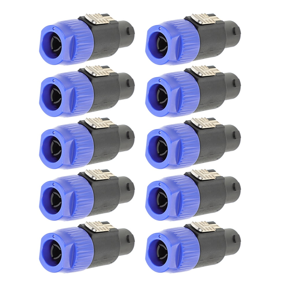 10 Pcs Speaker Wiring Audio Jack Connector Plug Stage Loudspeaker ...