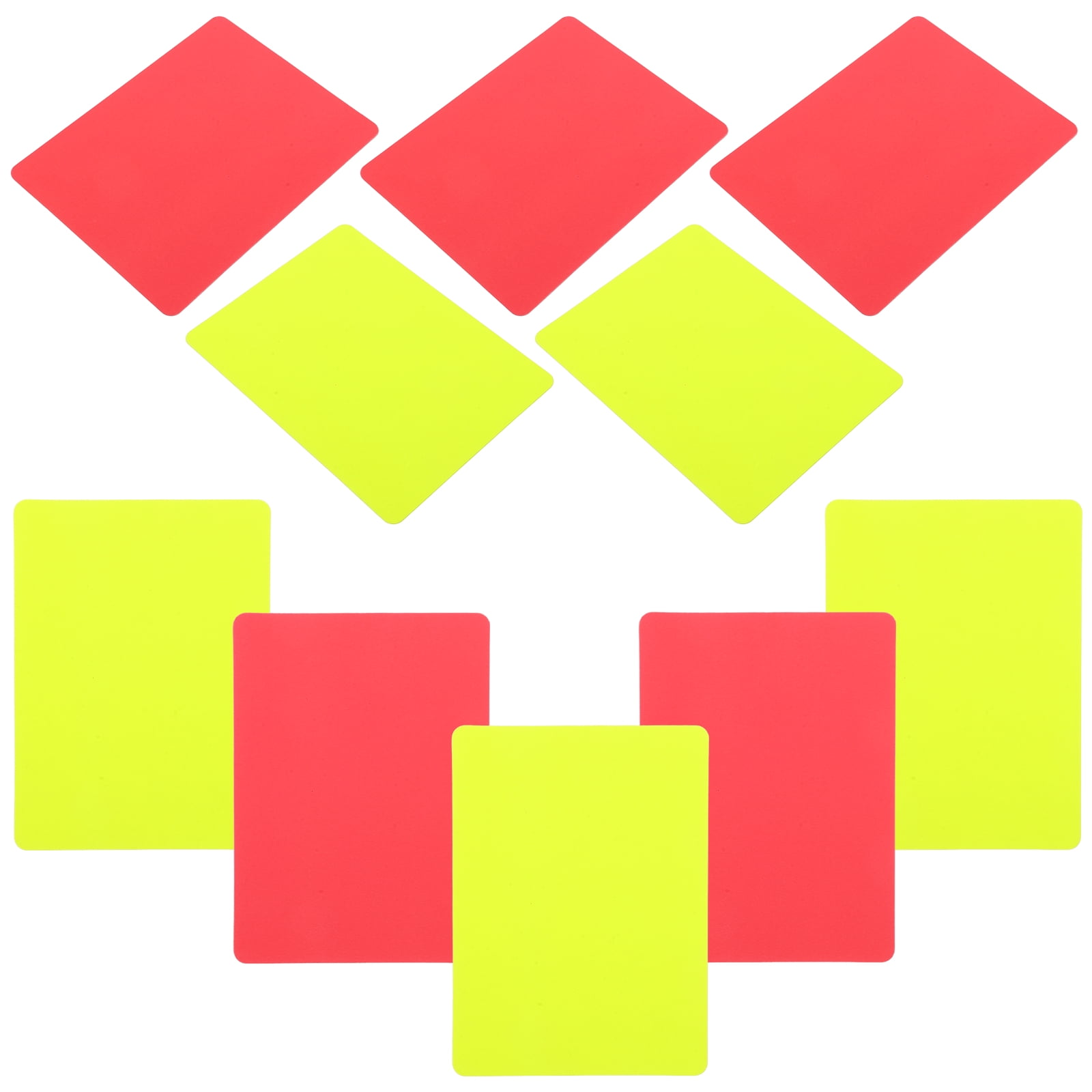 10 Pcs Special Referee Football Referee Red and Yellow Cards 11.00X8 ...