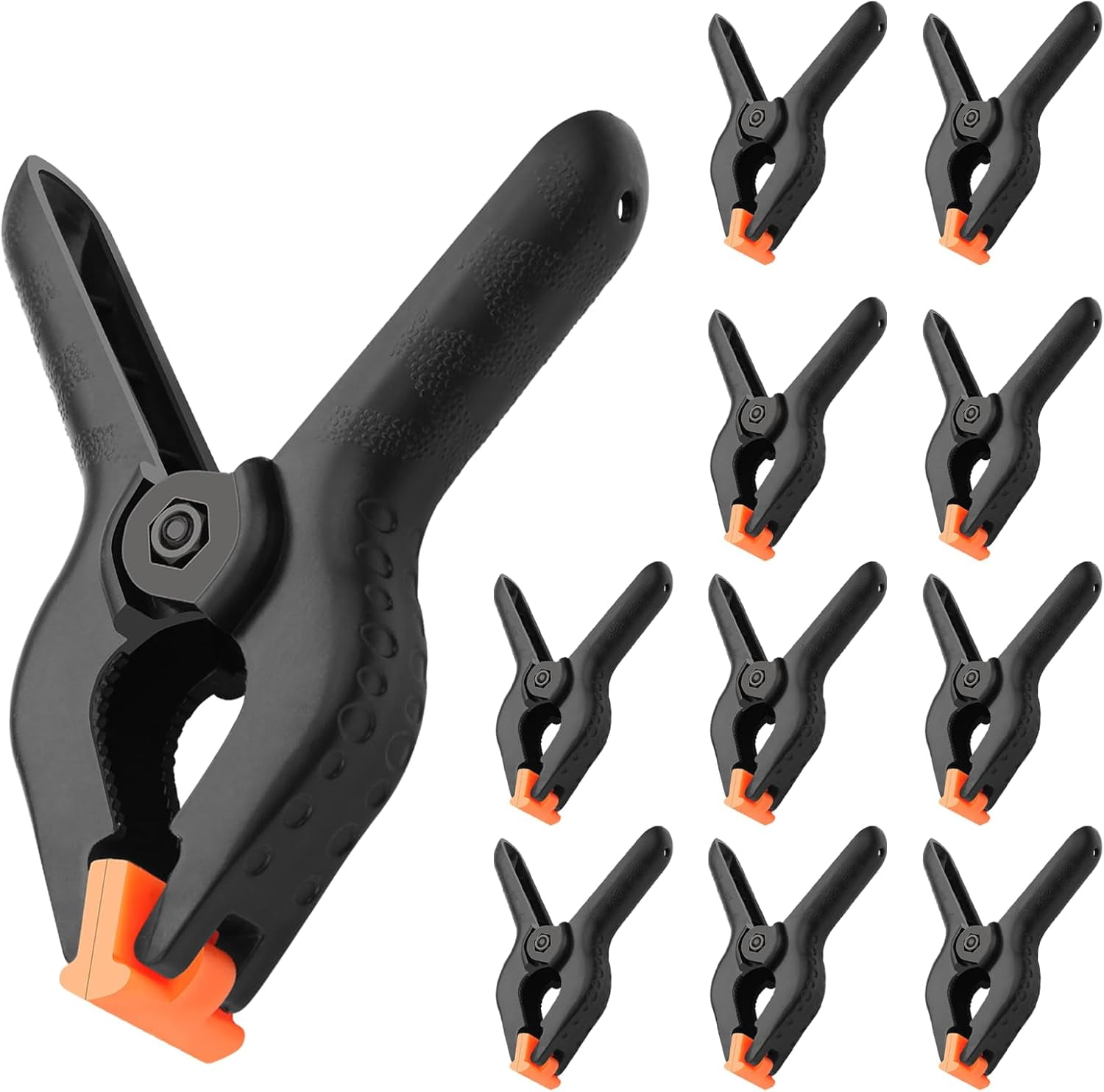 10 Pcs Spring Clamps - Nylon 4.5 Inch Wood Clamps, Heavy Duty Spring ...