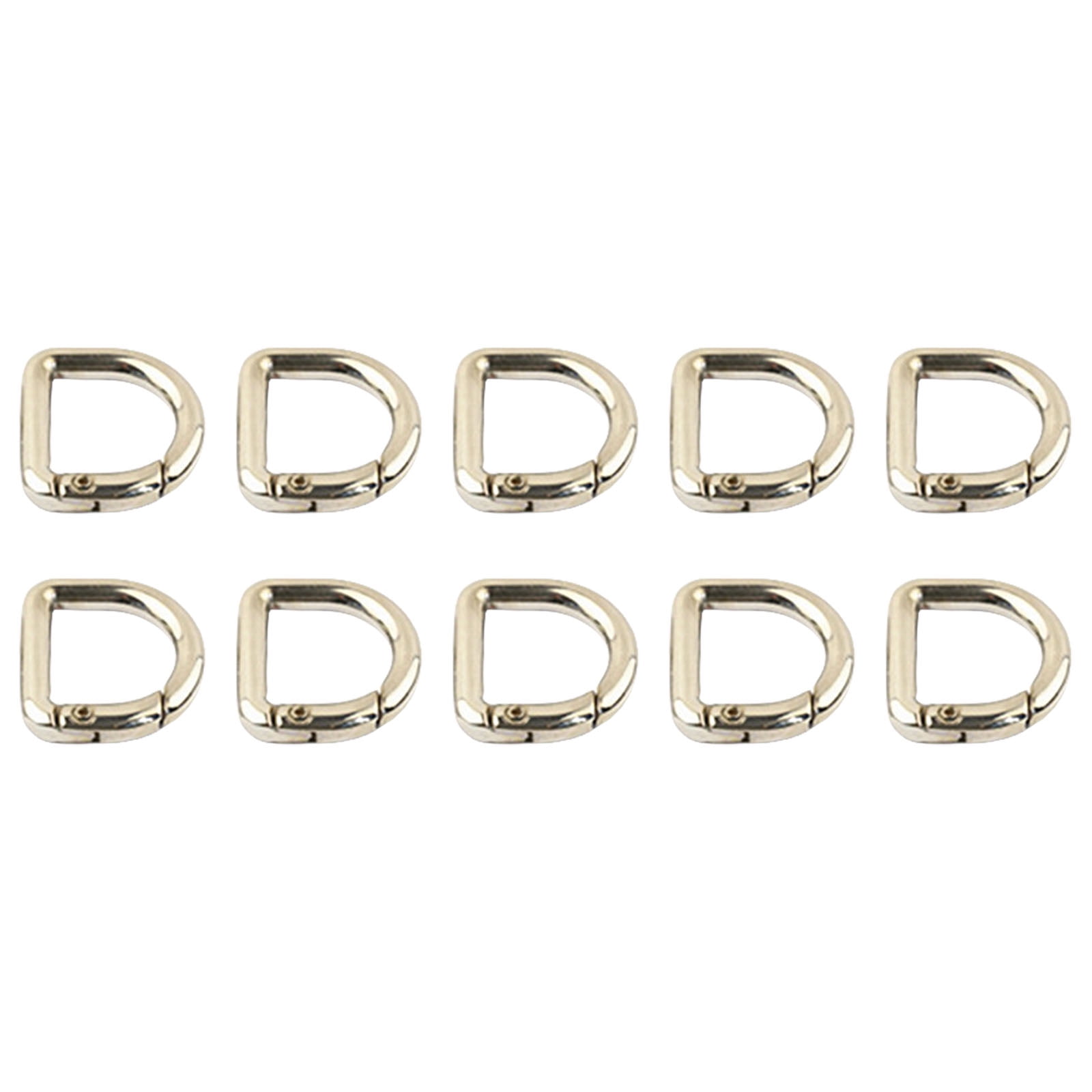 10 Pcs Spring D Rings Key Hooks Hardware Accessories Metal Keyring Clip ...
