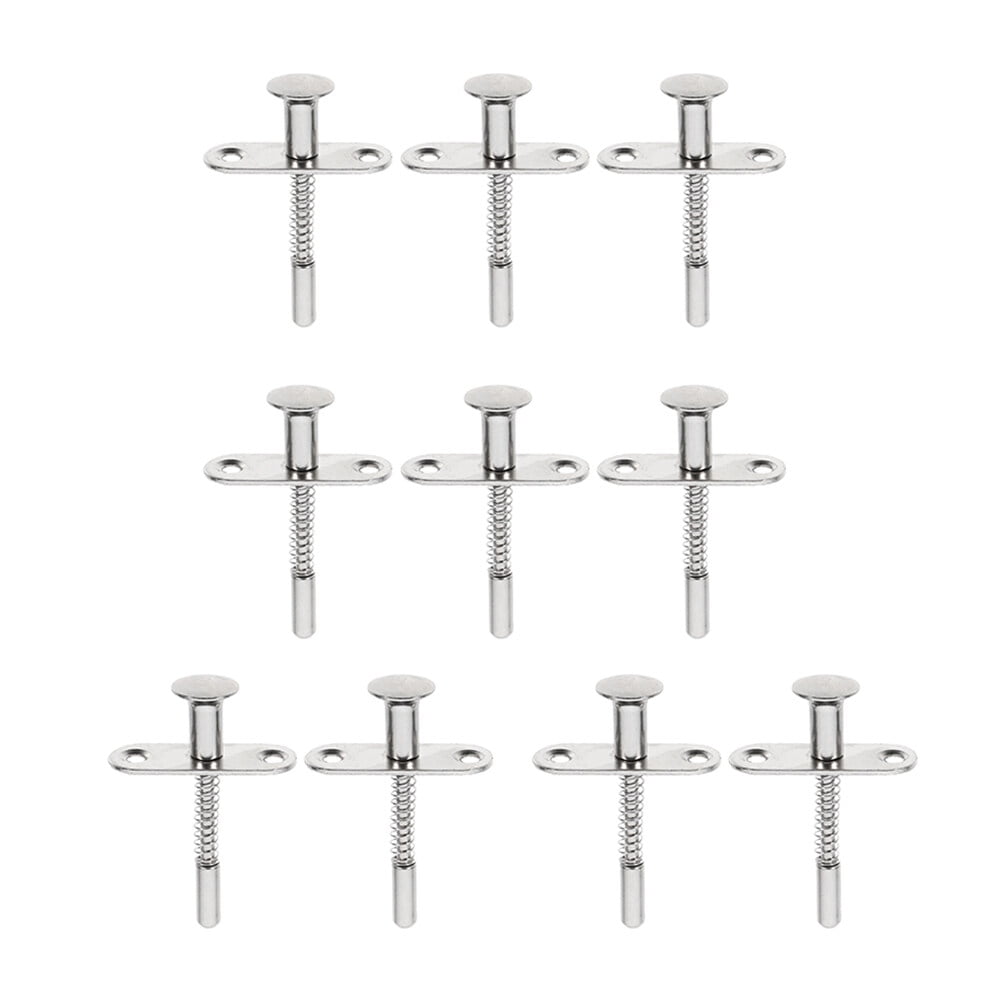 10 Pcs Spring Latch Door Locks Bolts Plunger Latch Bolt Spring-loaded ...