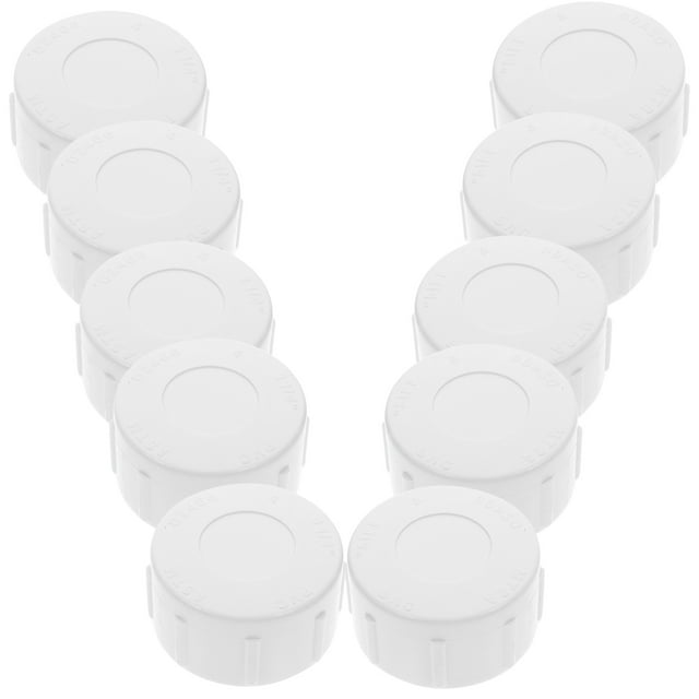 10 Pcs Sprinkler Line Cap Garden Hose Caps and Plugs Making Rate White ...