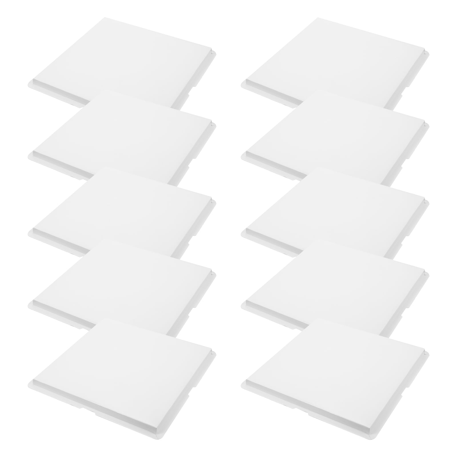 10 Pcs Square Cardboard Pad Decor Cupcakes Plates A3 Plain Paper ...